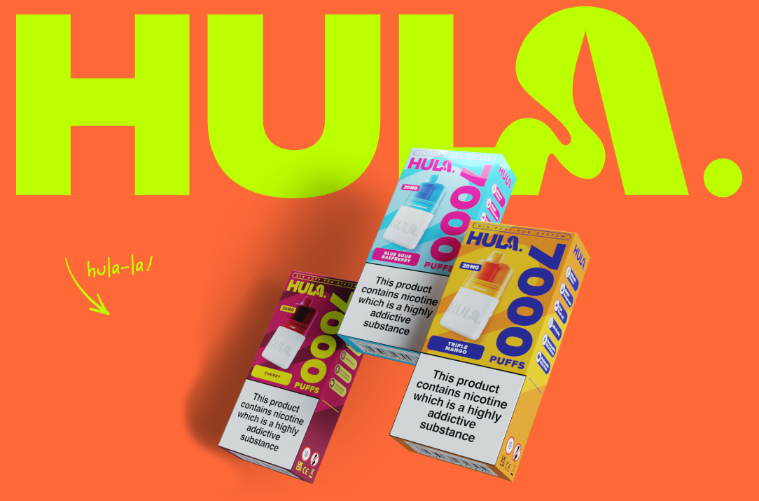 HULA 7000 puff vape system - Irresistible Vapes